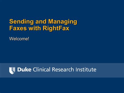 RightFax Sending And Managing Faxes IT Training