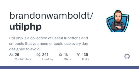 Github Brandonwamboldtutilphp Utilphp Is A Collection Of Useful