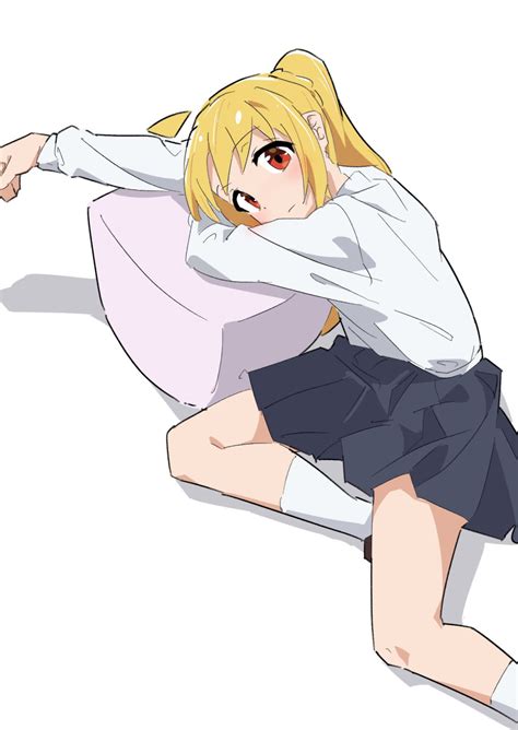Safebooru 1girl Ahoge Blonde Hair Bocchi The Rock Detached Ahoge