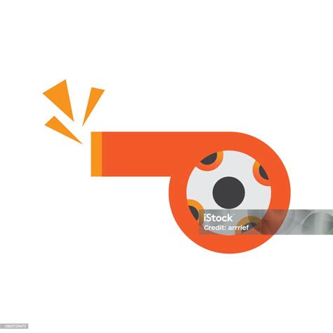 휘파람 을 자극 하는 디자인 흰색 배경에 격리 된 휘파람 아이콘 준비 된 사용 벡터 Championship에 대한 스톡 벡터