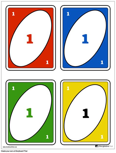 Uno Game Cards Storyboard By Templates