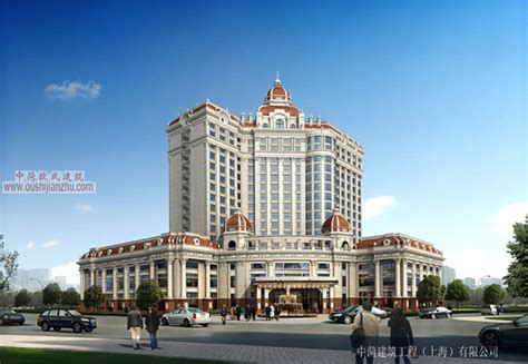 五星级湖南长沙杂交水稻大酒店 设计案例 中菏欧式建筑