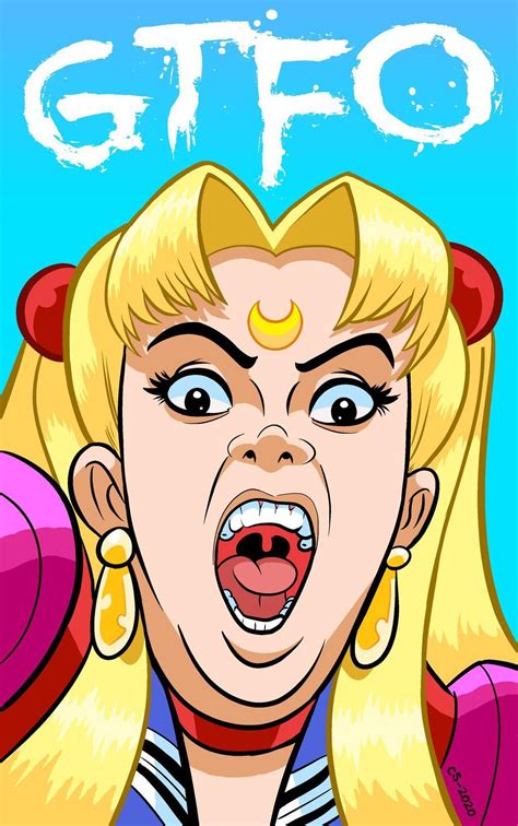 Sailor Meme Gtfo Sailor Moon Redraw Know Your Meme