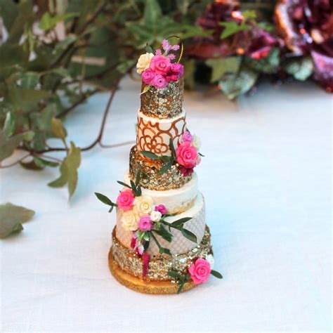 Wedding Cake Ornament Replica Etsy