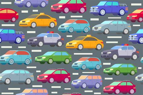 Traffic Pattern With Colorful Cars Automobiles On A Street Seamless Repeating Traffic Pattern Traffic Pattern With Colorful Cars Automobiles On A Street Seamless Repeating Traffic Pattern