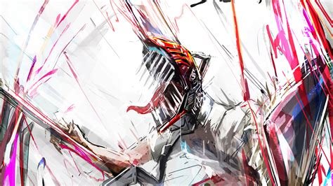 X Resolution Denji Chainsaw Man Digital Painting P Laptop Full Hd Wallpaper
