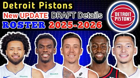 Detroit Pistons Roster Update Possible Starting Lineup 2025 2026