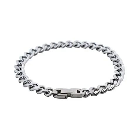 Stainless Steel Classic Curb Link Chain Bracelet Knights The