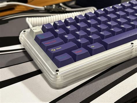 My Keyboard Inspired By The Indigo Clear Gamecube Controller R Gamecube