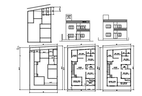 The Stilt 9 Side Elevation Of The Hotel Building Is Given In This Autocad Dwg File Download The