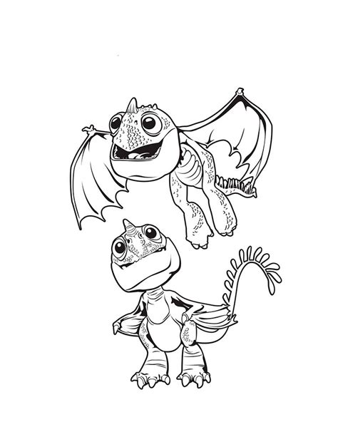 Розмальовка Як приручити дракона
