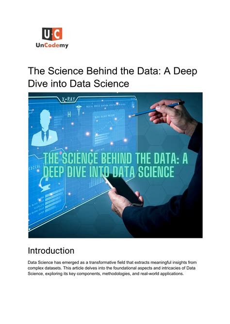The Science Behind The Data A Deep Dive Into Data Sciencepdf