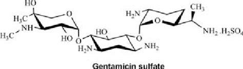 Figure127 Chemical Structure Of Gentamicin Sulfate Download