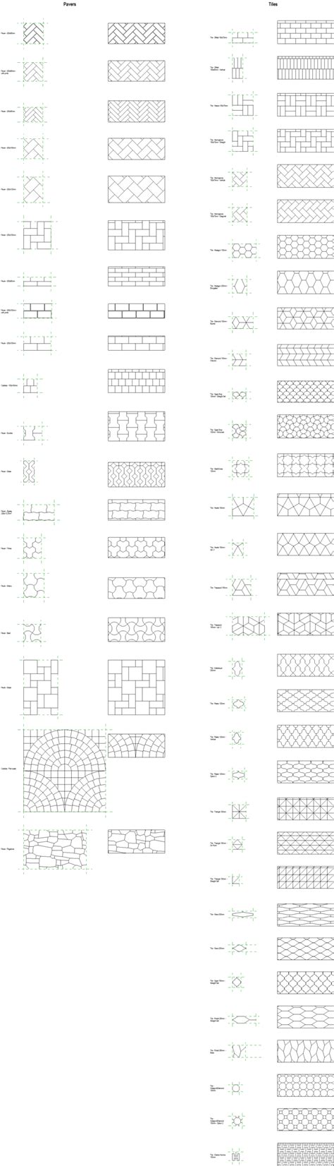 Revit Fill Patterns Pavers Tiles Collection Screenshot ArchSupply Com