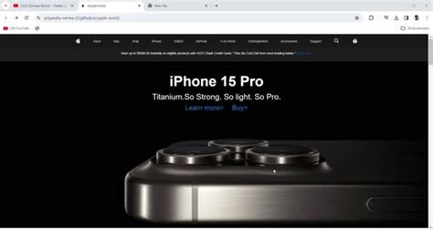 my clone of apple website using html css and javascript priyanshu verma posted on the topic