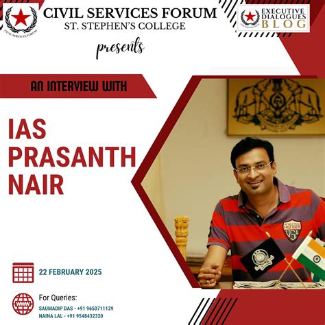 Interview With Mr Prasanth Nair Ias Officer A Special Secretary To The Government Of Kerala