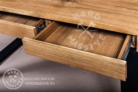 Письменный рабочий стол с 3 ящиками стол из массива дуба