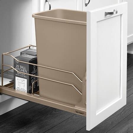 Hdl Hardware Rev A Shelf 53wc Waste Bins 35qt Single Champagne 53WC 1535SCDM 112 Zoro