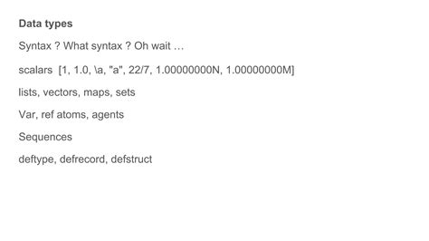Clojure Presentation Ppt