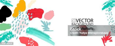 유행 일러스트 배경 현수막 Naïve 예술 양식된 패턴 평면 디자인 요소를 추상화 합니다 포스터 전단지 배너 커버에 대 한 독특한 예술 배경 주제에 대한 스톡 벡터 아트 및