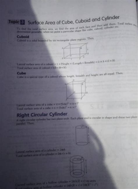Topic 3 Surface Area Of Cube Cuboid And Cylinder To Find The Toxal Surfa