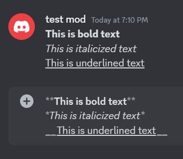How To Bold Underline And Italicize In Discord Unita