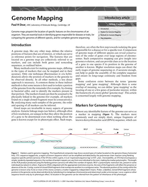 PDF Genome Mapping