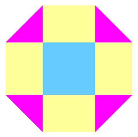 octagon split into triangles rectangles and square house of maths school workshops primary