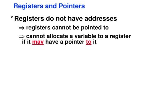 Ppt Cs231 Assembly Wrapup Pointers Revisited Powerpoint Presentation Id6536902