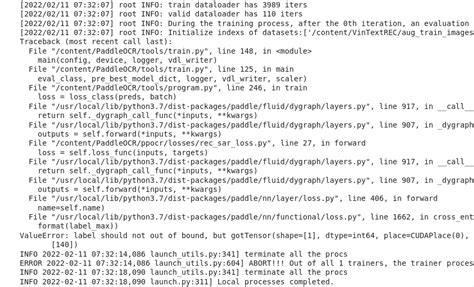 Recognition Training Sar Model Error · Issue 5450 · Paddlepaddlepaddleocr · Github