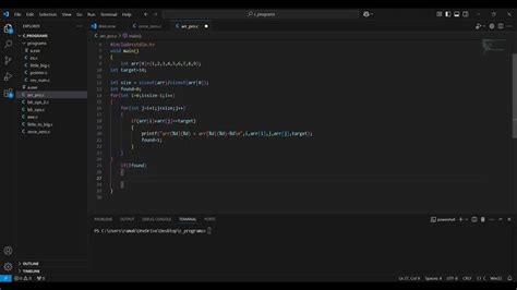 Qualcomm Interview Question C Program Find All Pairs In An Array Sum Is 10 And Prints Indices