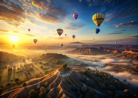 Sunrise Hot Air Balloon Festival A Breathtaking Aerial Perspective