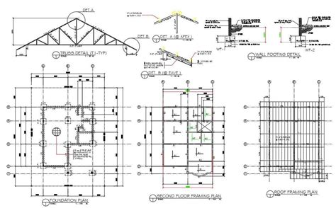 Truss Dwg 2d Ilmu Belajar