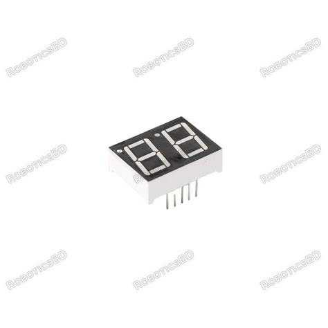 039 Inch 2 Digit 7 Segment Red Common Anode Display Robotics Bangladesh