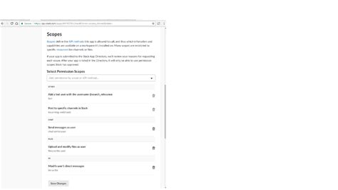 Slack Api Opening A New Dm Scopes And Permissions Stack Overflow