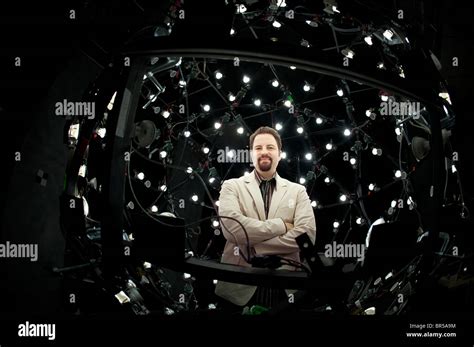 Paul Debevec Stands In Light Stage 5 At The Usc Ict Graphics Laboratory In Marina Del Rey Calif