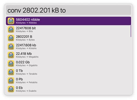 Alfred Gallery Workflows Unit Converter