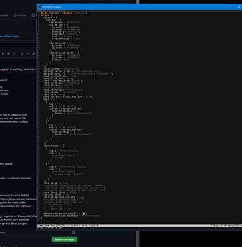Window Opacity Showing Solid Color Instead Of Transparency · Issue 553 · Weztermwezterm · Github