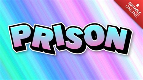 Prison Text Effect Generator