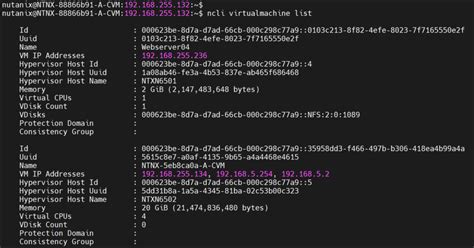 Nutanix Command Line Interface Ncli Overview Dpc Virtual Tips