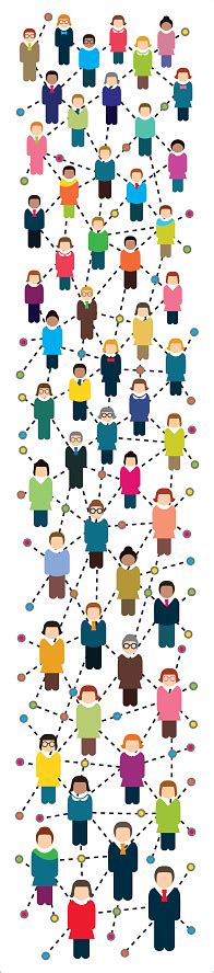 서로 연결된 사람들을 포함하는 소셜 네트워크 구성표입니다 다민족 그룹에 대한 스톡 벡터 아트 및 기타 이미지 다민족 그룹 인적 자원 팀워크 Istock