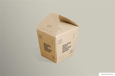 Premium Psd Kraft Paper Box Packaging Mockup