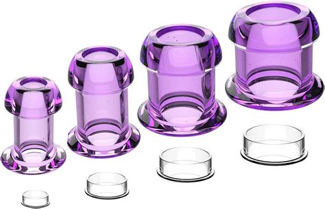 Hollow Tunnel Butt Vaginal Plug With Matched Stopper Anus Dilator Anal