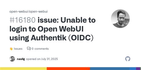Issue Unable To Login To Open Webui Using Authentik Oidc · Open