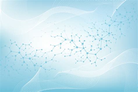 의학 과학 기술 화학에 대 한 과학적인 분자 배경 파도 흐름 벽지 또는 Dna 분자와 배너입니다 벡터 기하학적 동적 그림 0명에 대한 스톡 벡터 아트 및 기타 이미지