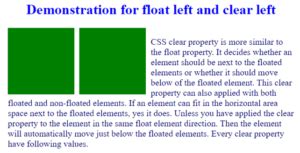CSS Clear Float Guide To CSS Clear Float With Programming Examples
