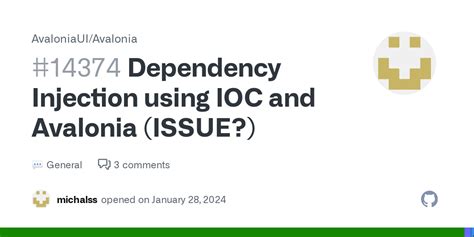 Dependency Injection Using Ioc And Avalonia Issue · Avaloniaui