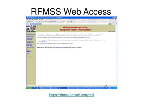 Ppt Rfmss Web Access Powerpoint Presentation Free Download Id 1183859