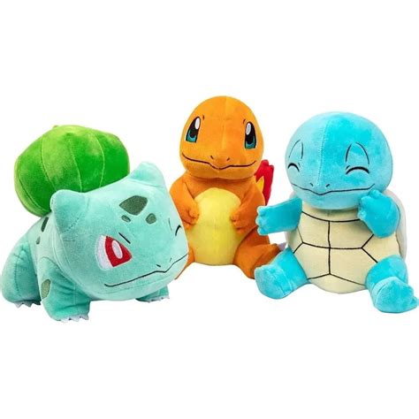 Brandclub Pokemon 8 Plush Starter 3 Pack Charmander Squirtle