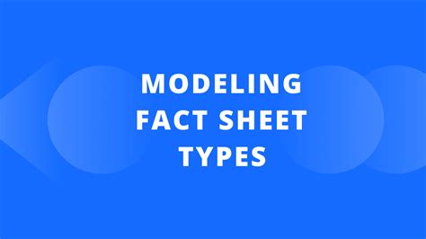 Modeling Fact Sheet Types